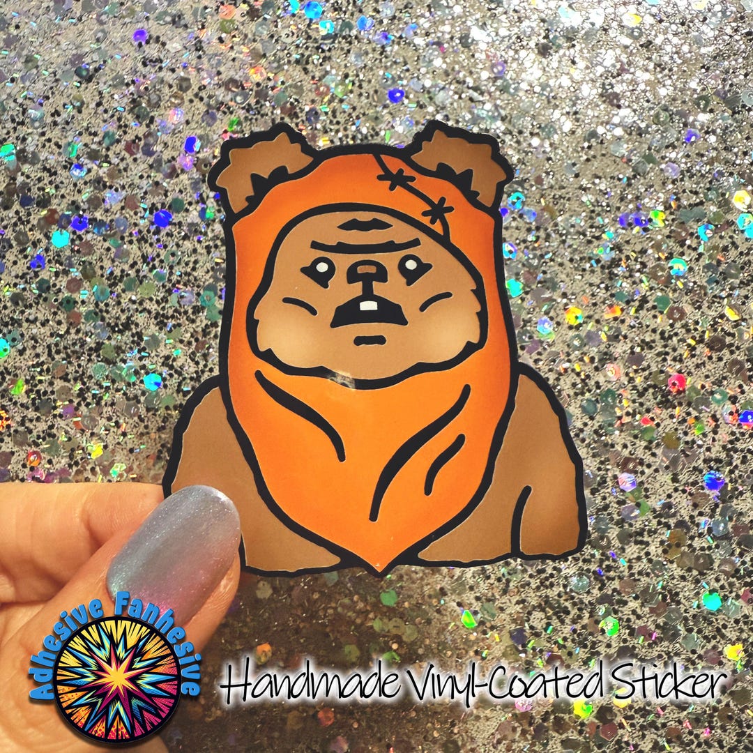 Ewok Wicket, Endor Ewok Star Wars Sticker for Laptops, Bottles ...