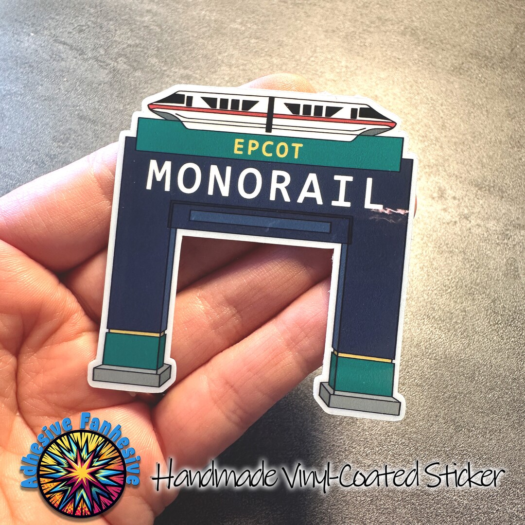 EPCOT Monorail Gate Magical Disney Vinyl Coated Sticker for Phones ...