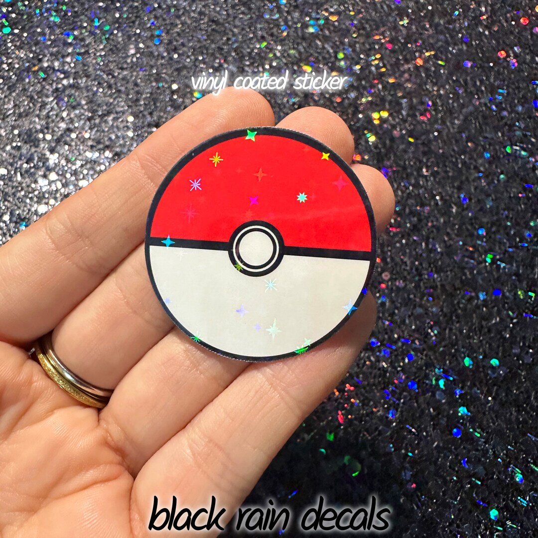Tiny Pokeball Sticker Minimalist Pocket Monster Ball - Etsy