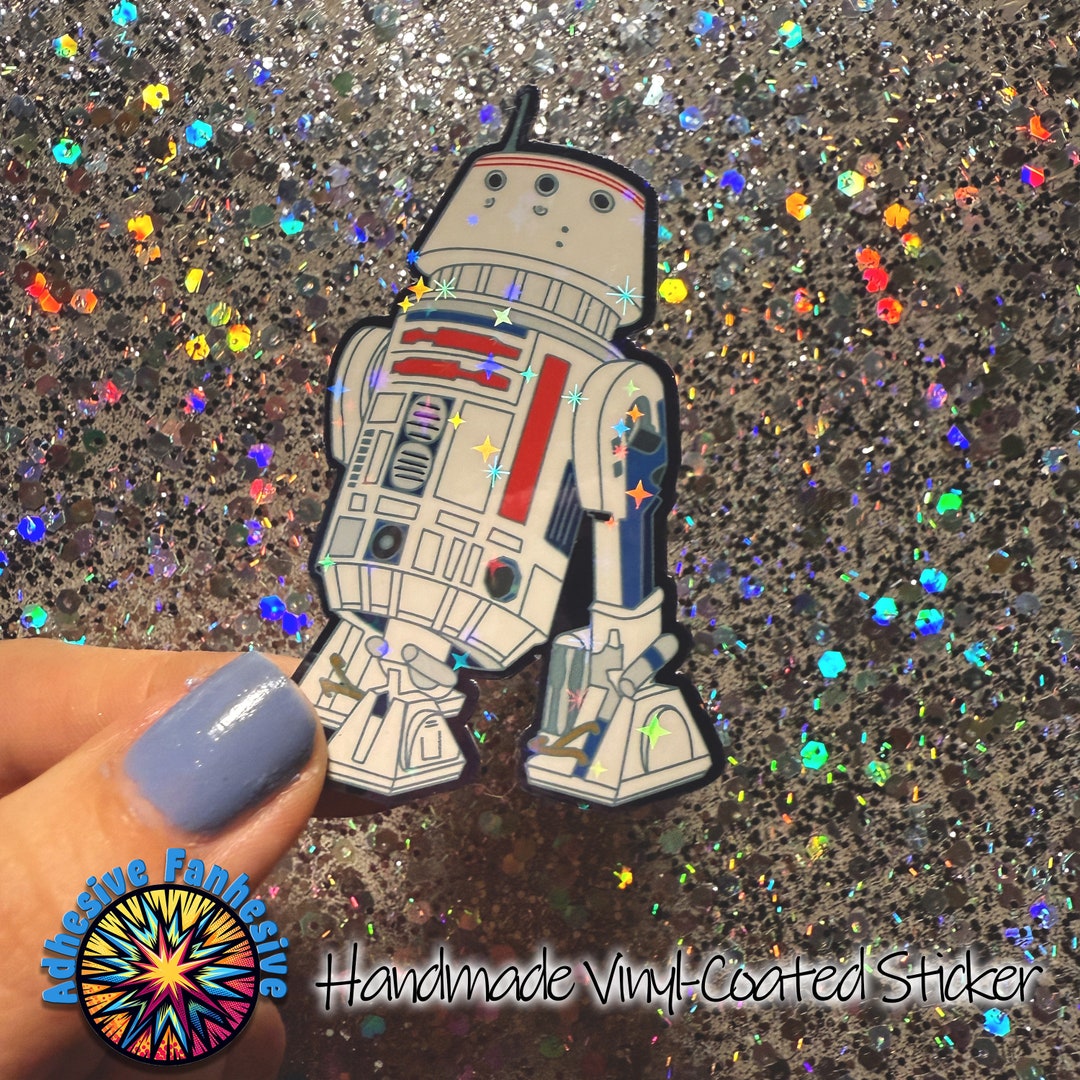R5-D4 Droid Sticker, Holographic Star Wars Sticker for Laptops, Bottles ...
