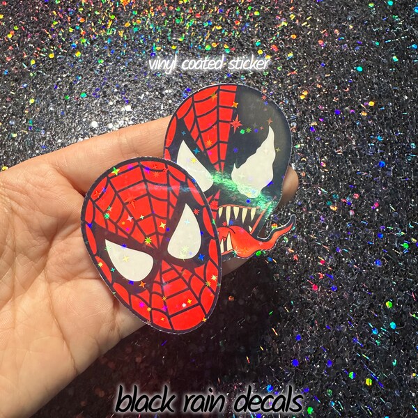 Venom and Spiderman Stickers - Etsy