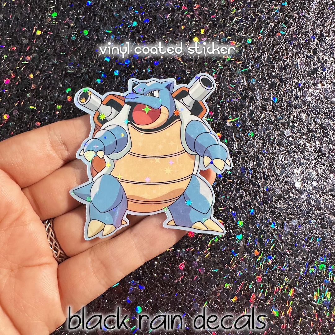 Blastoise Sticker Holographic Blastoise Decal Base Set - Etsy