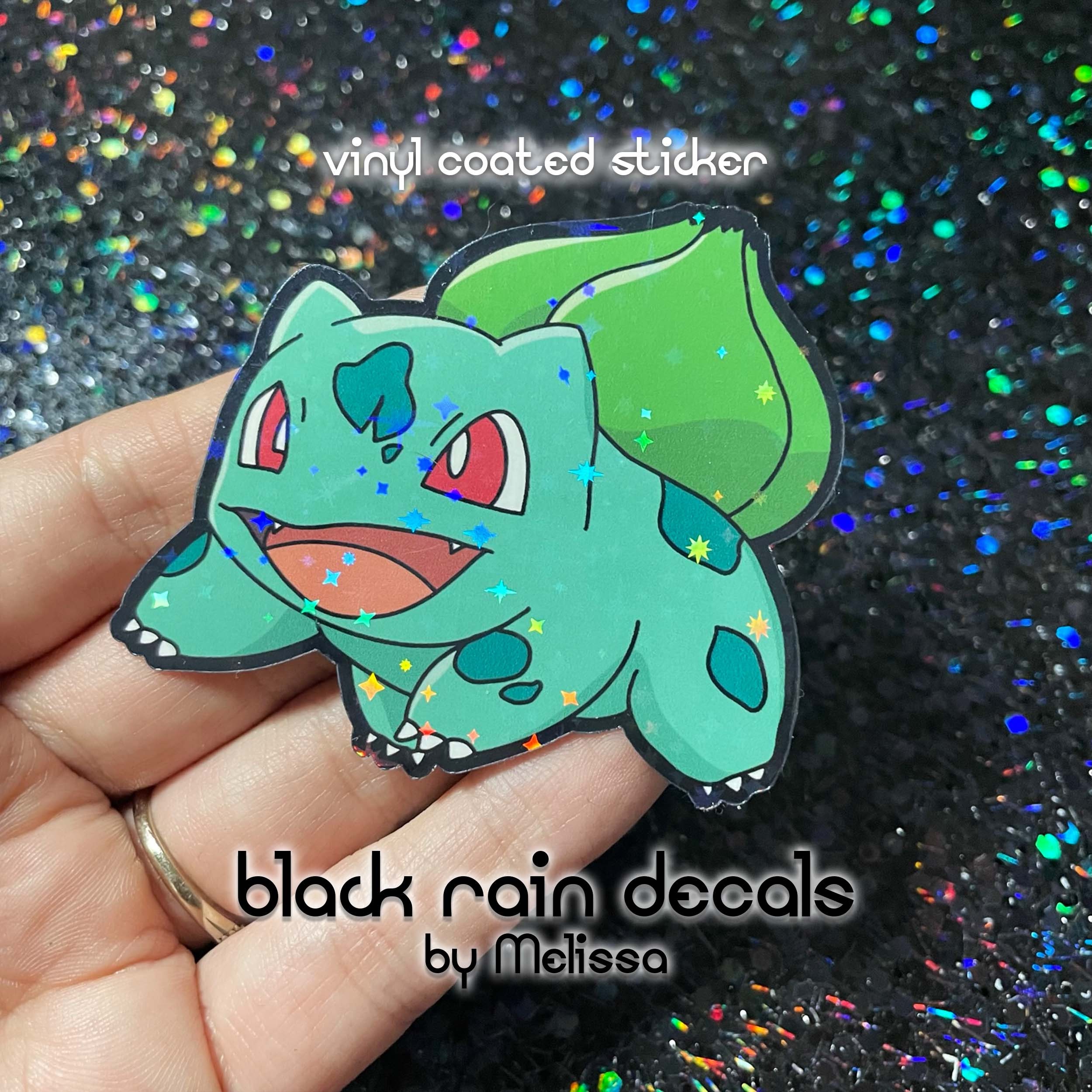 2000 Bulbasaur Prism Cracked Ice Holo Pokemon Album Stickers BGS 9.5 ...