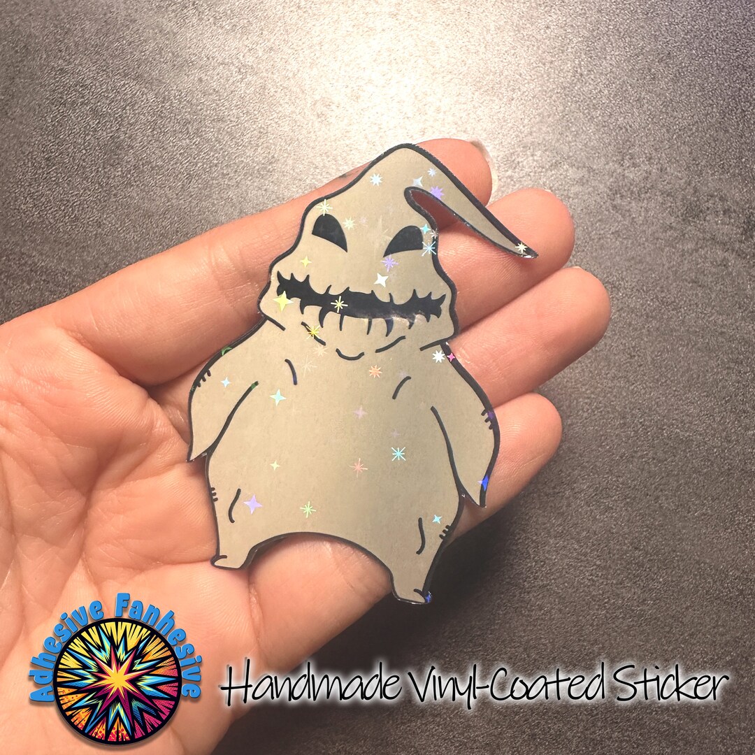 Oogie Boogie Sticker, Nightmare Before Christmas Holographic Vinyl ...