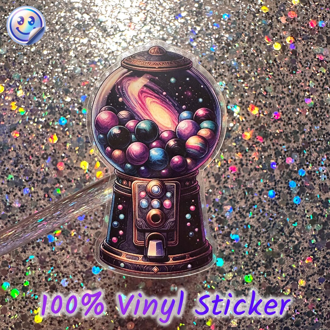 Planet Gumball Machine Waterproof Vinyl Sticker Phones, Laptops ...