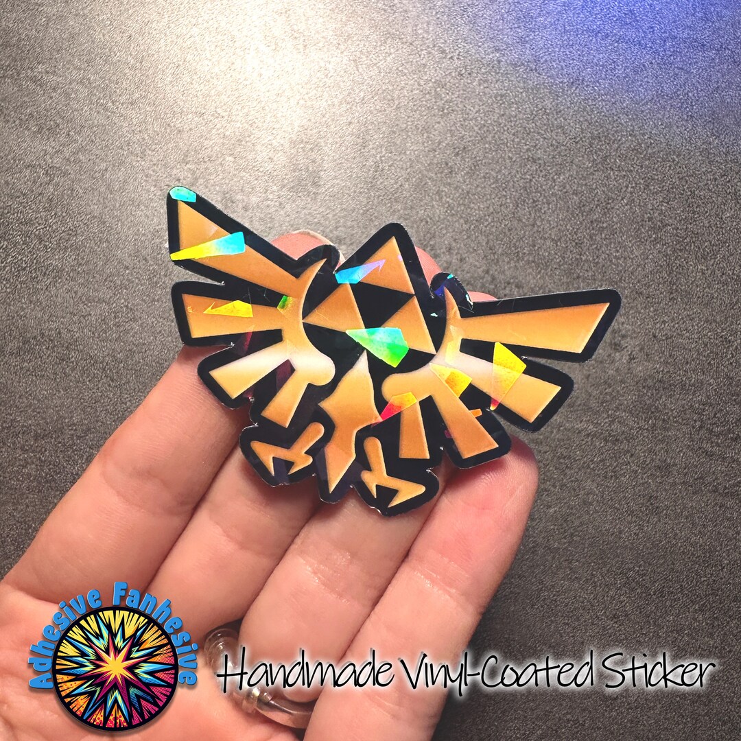 Wing Crest Zelda Symbol Holographic Sticker, Legend of Zelda Vinyl ...
