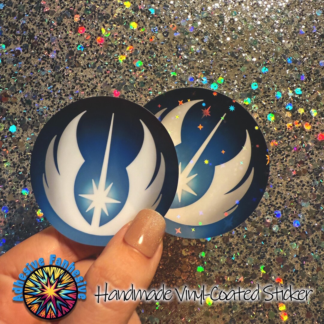 Jedi Order Symbol Sticker, Blue Jedi Logo, Star Wars Sticker for ...