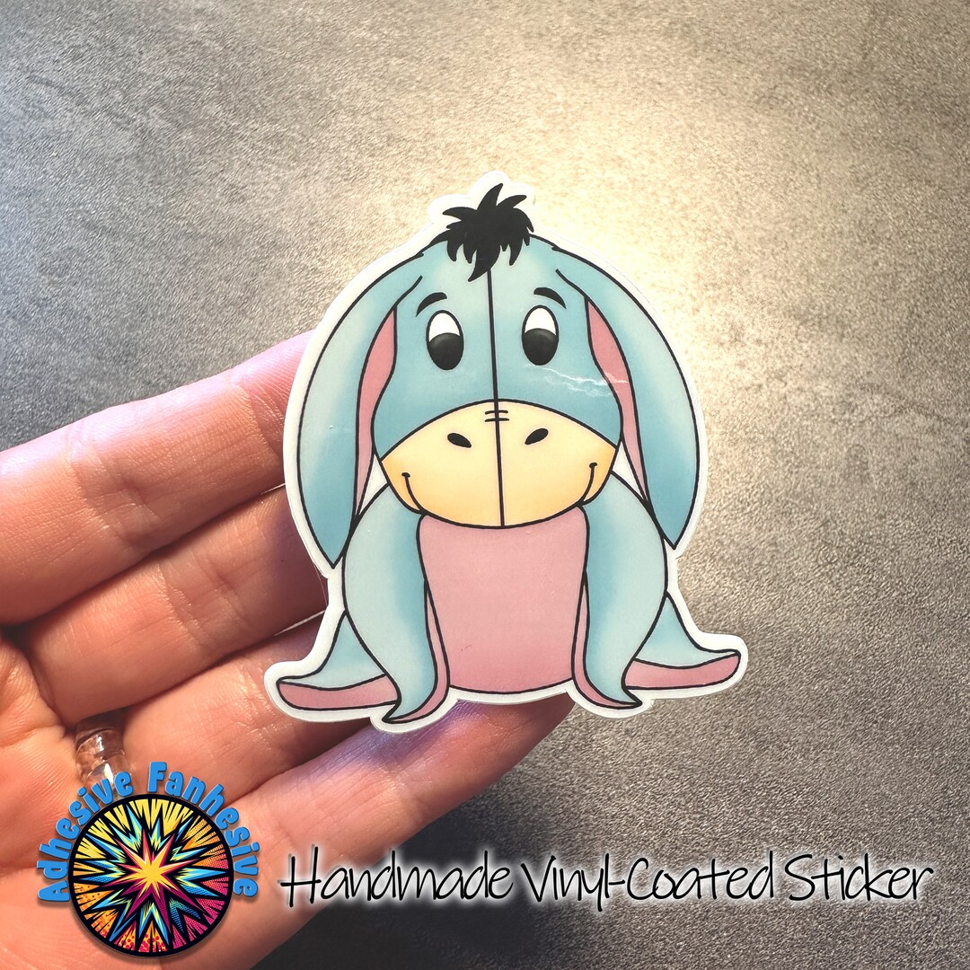 Cute Eeyore Disney Vinyl Coated Sticker for Laptops, Bottles, Etc not ...