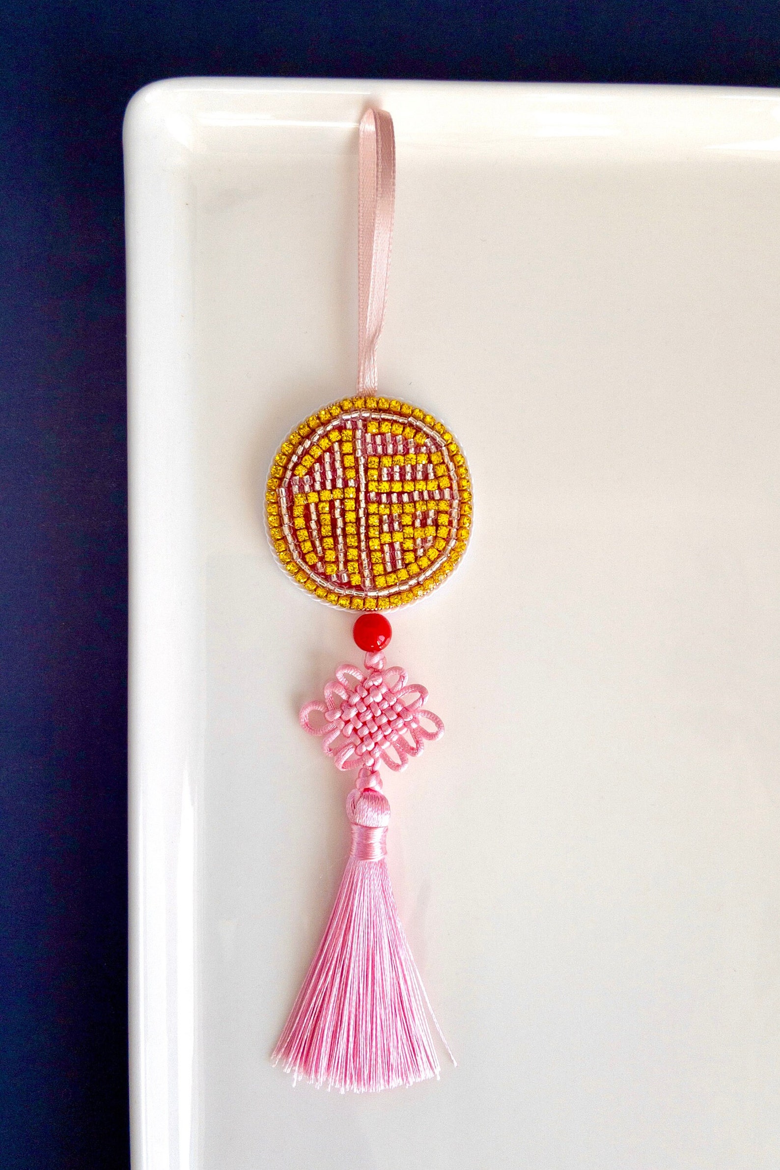 Good Fortune Handmade Lucky Beaded Hanging Charms for Chinese/ Lunar New Year by Beadsbyyu. - Etsy