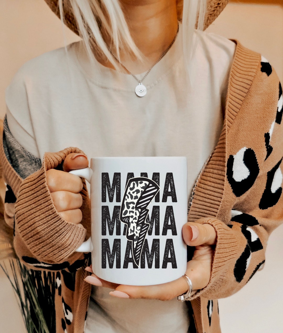 Cheetah Print Mama Mug for Coffee Gifts for Cool Mom Mugs for Mom Life ...