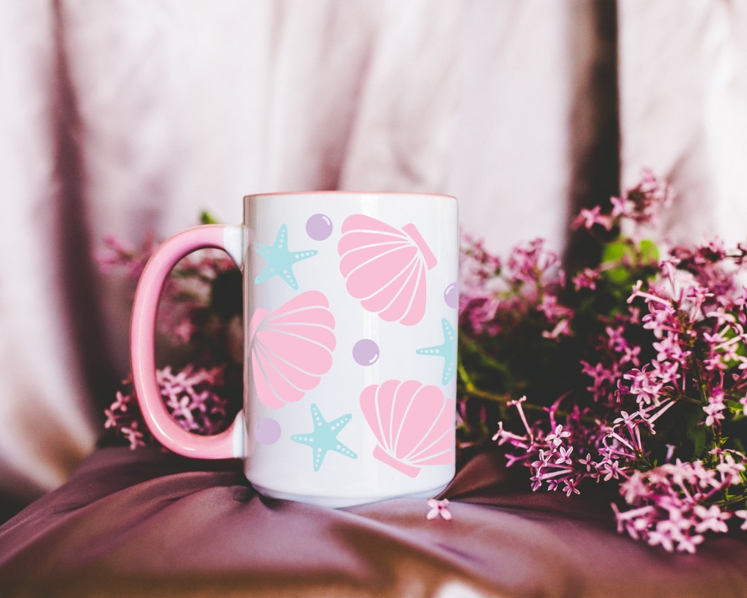 Seashell Beach Lovers Mug for Coffee Tea or Drink. Mermaid - Etsy