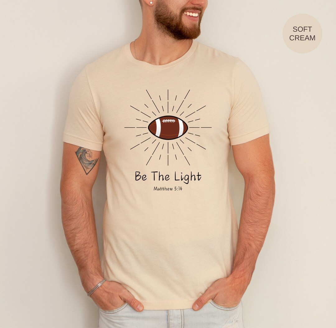Football Bible Verse Tshirt for Inspirational Gifts for Christian Merch ...