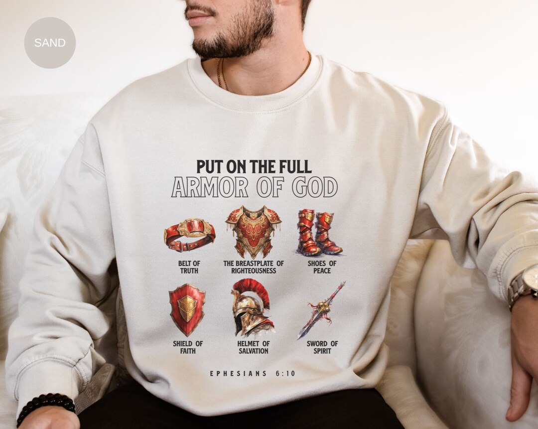 Armor of God Sweatshirt for Christian Gifts for Catholic Faith Over ...