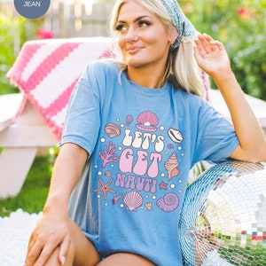 Funny Retro Nautical Comfort Colors T-shirt for Beach Lovers Gifts for ...