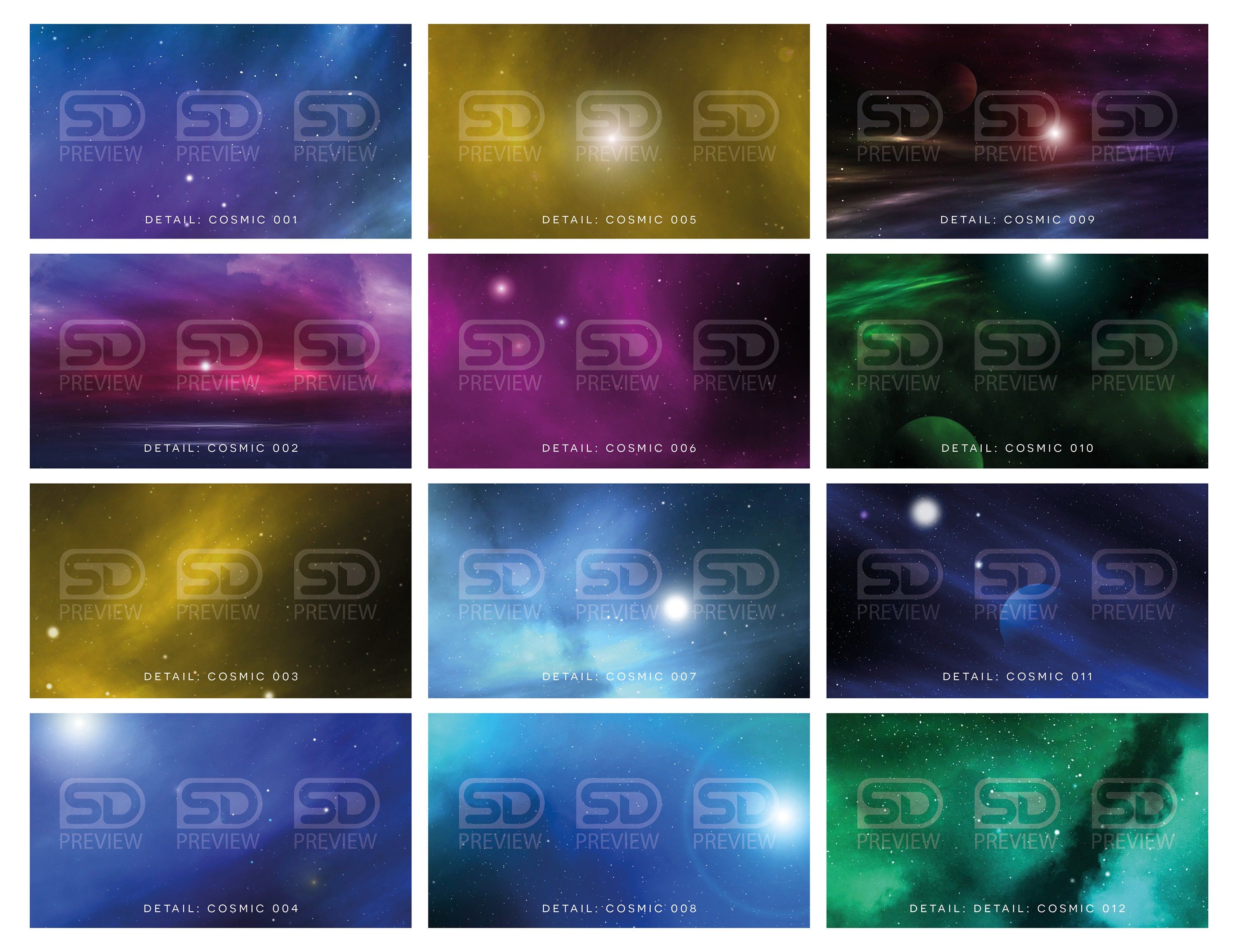 Cosmic Skies, Nebulas, Digital Papers, Galaxy, Universe, Stars, High ...