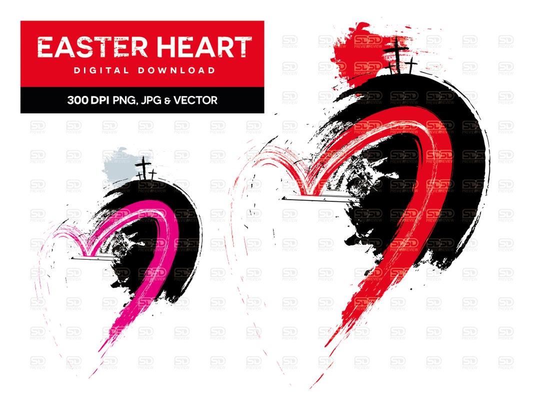 Easter Heart, Jesus, Vector, Logo, Digital Download, Clip Art, Wall Art ...