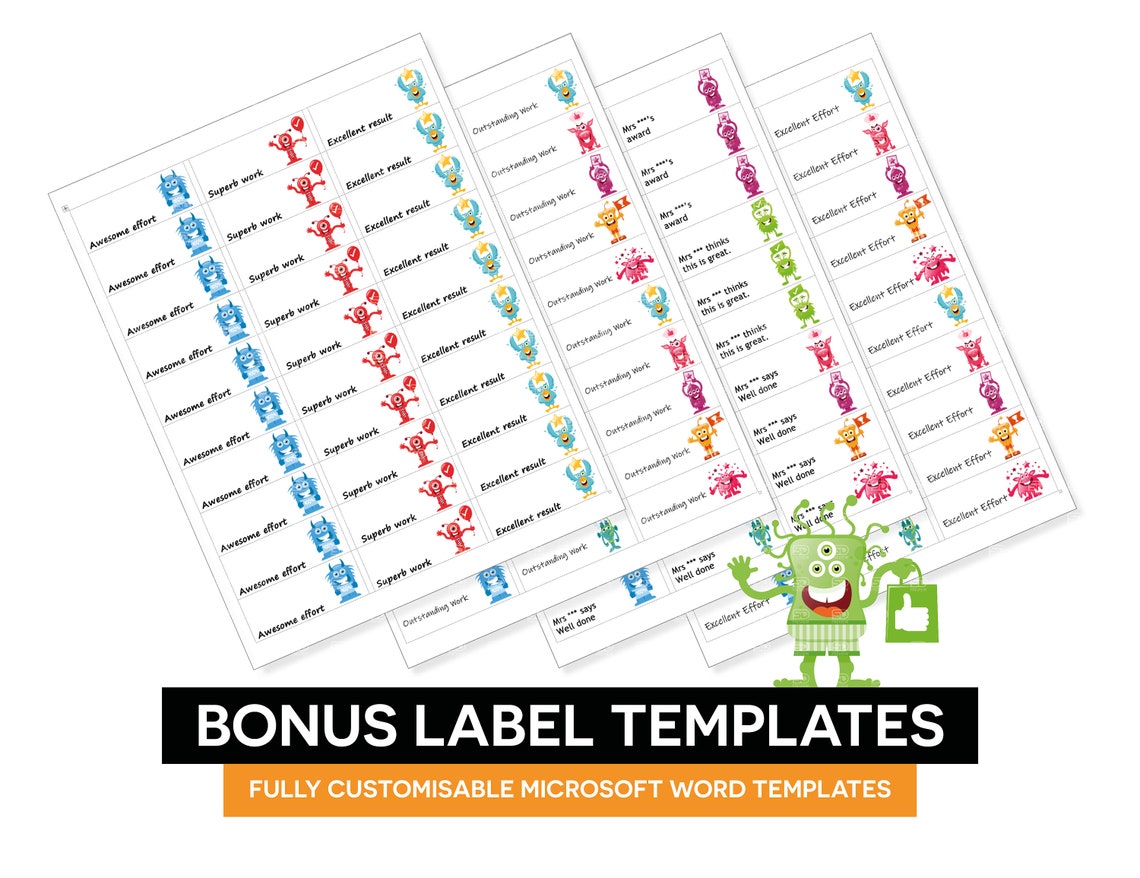 Monster Clip Art, Friendly, Vector Illustration, Commercial Use ...