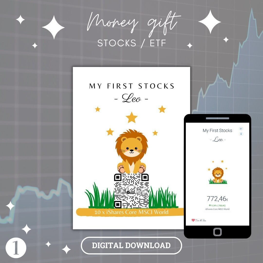 Finance Gift QrCode Stocks Shares Present Personalized Etf Money Gift ...