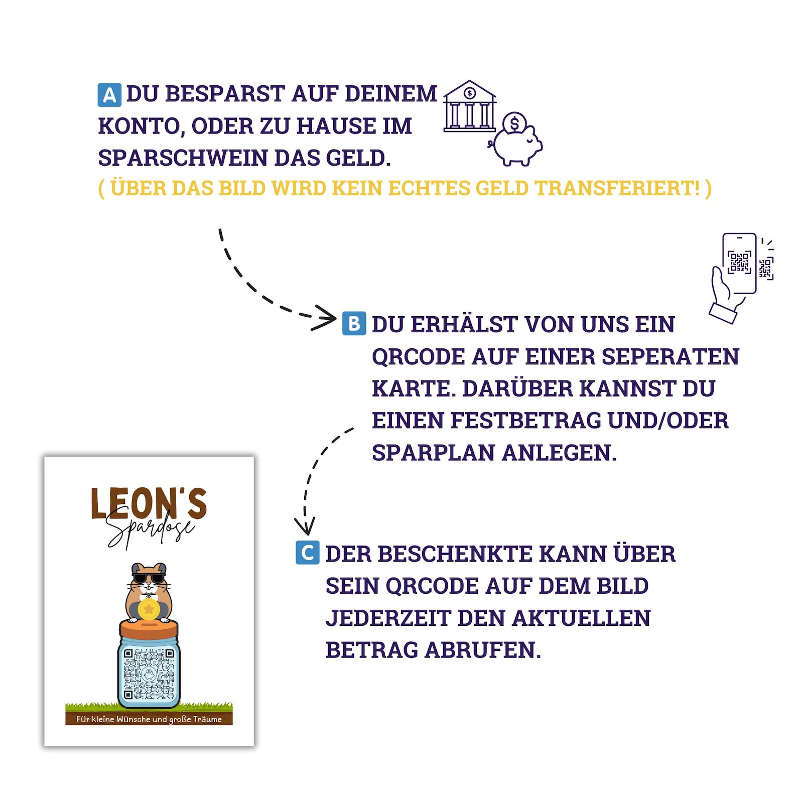 QR Code Hamster Savings Book | Printable Money Gift | Last Minute DIY ...