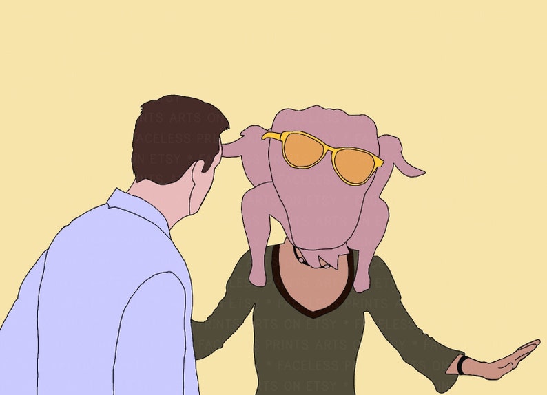 FRIENDS Sitcom TV Show Monica Geller Chandler Bing Turkey Seven ...