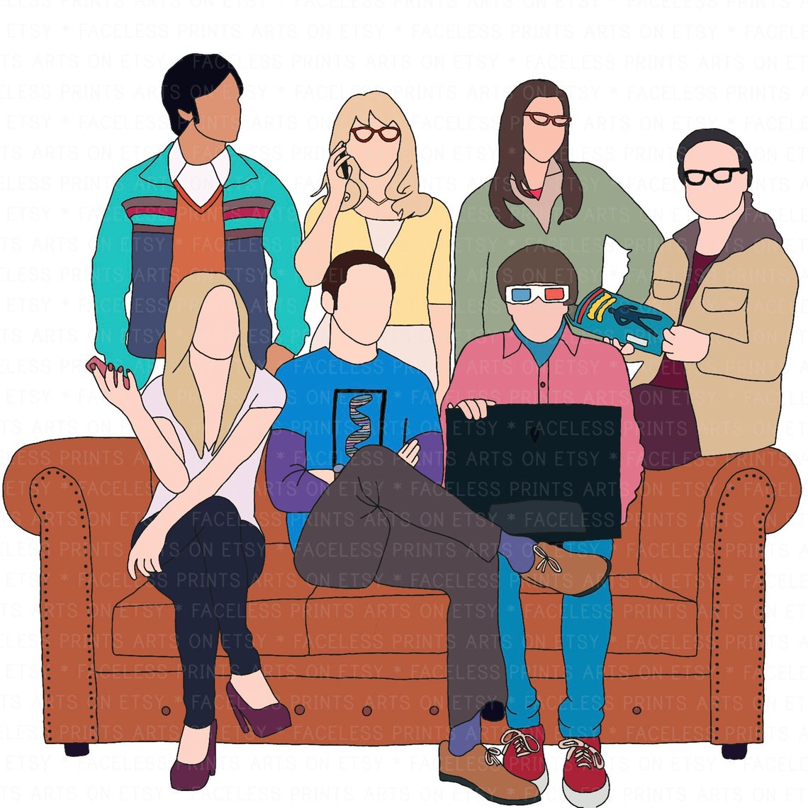 The Big Bang Theory TBBT Sitcom TV Show Sheldon Cooper Printable ...