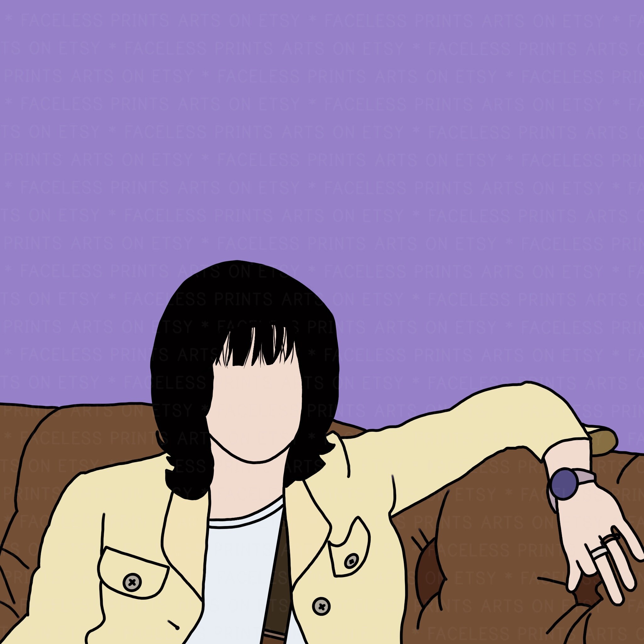 FRIENDS TV Show Vector Art Drawing Tracing Wallpaper Phoebe Monica ...