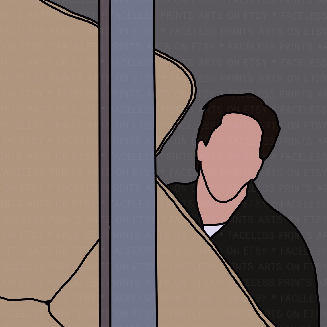 FRIENDS TV Show Vector Art Drawing Tracing Wallpaper Phoebe Monica ...