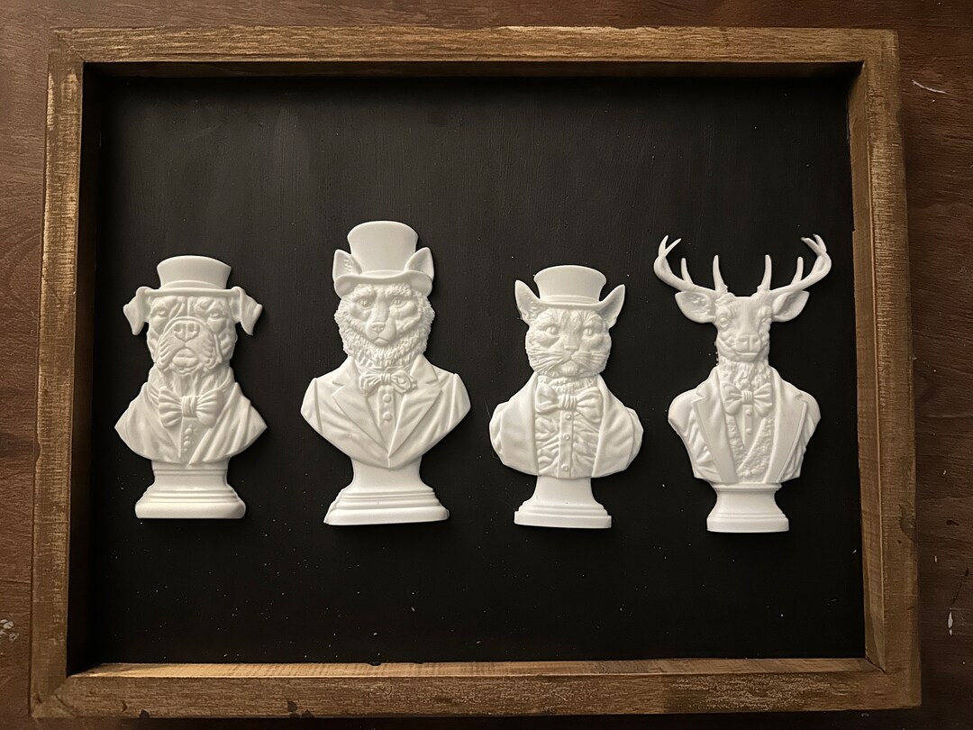 Invitation Only Resin Castings, Set of Four - Etsy
