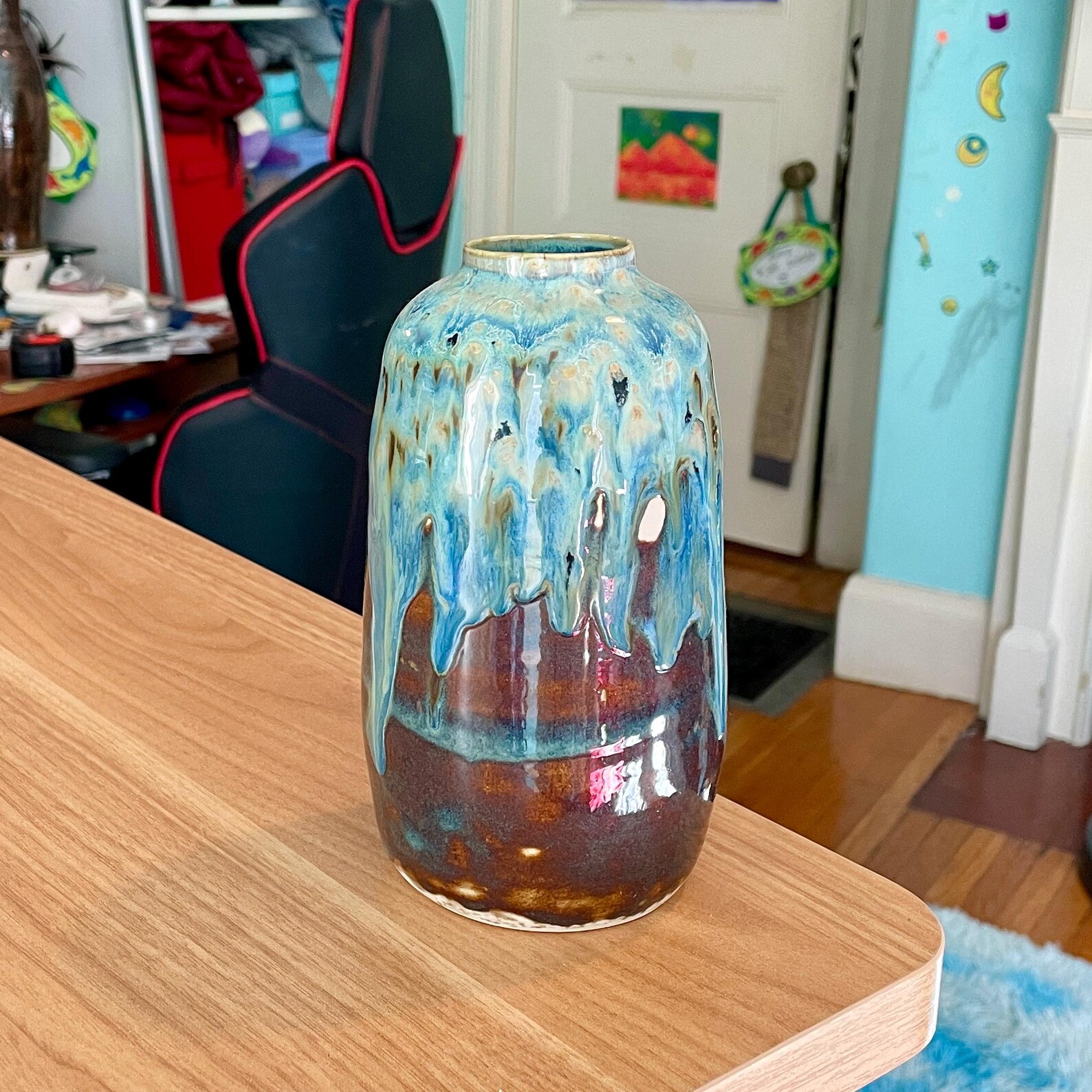Starry Night Hand-made Ceramic Vase - Etsy