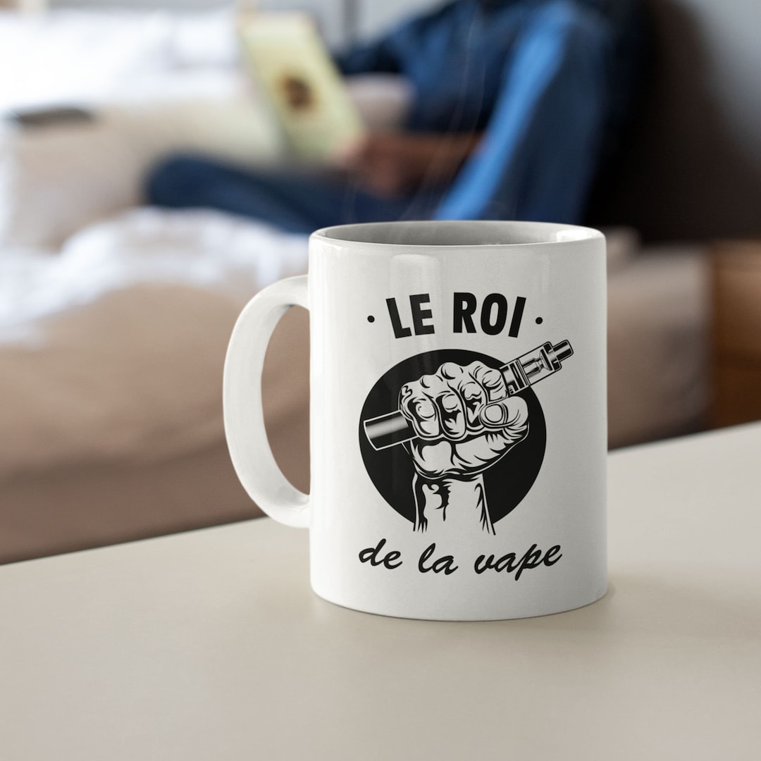 Mug céramique imprimé Le roi de la vape - Etsy France