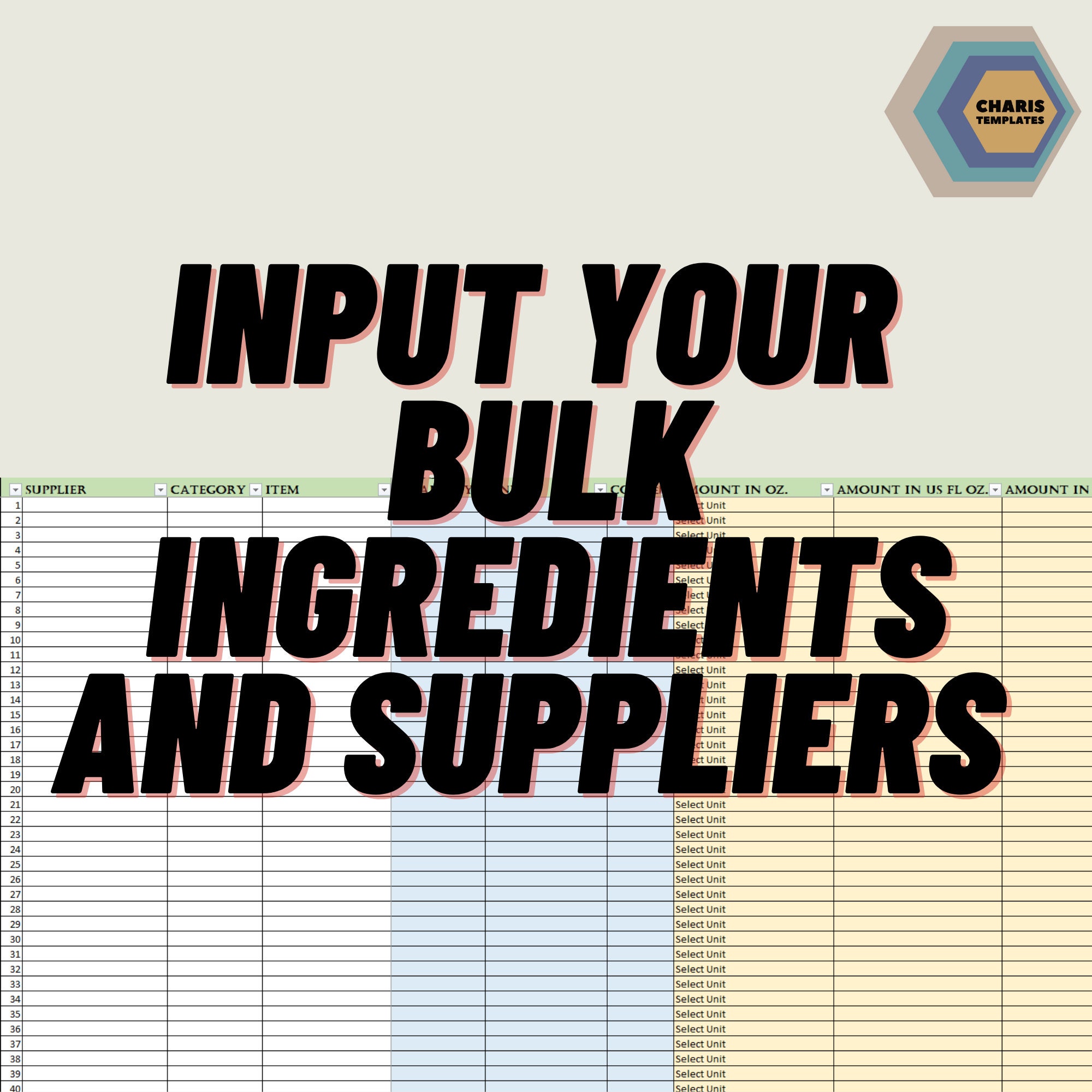 Ultimate Soap Recipe and Costing Calculator Template (MS Excel) - Etsy