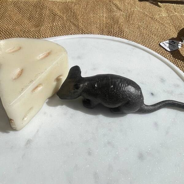Cast Iron Mouse Statue - Etsy