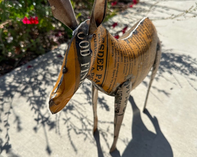 Recycled Vintage Metal Donkey - Etsy