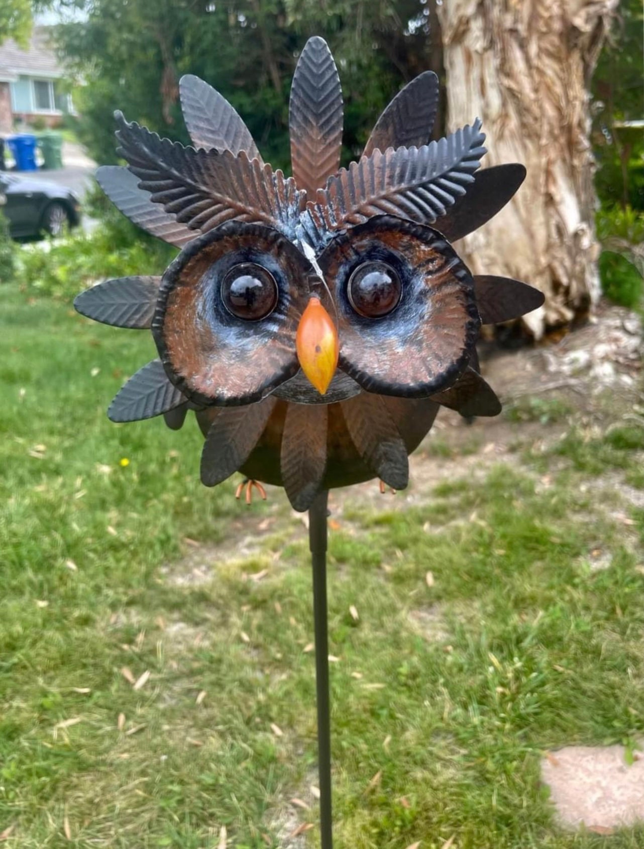 Owl Wind Spinner Stake - Etsy
