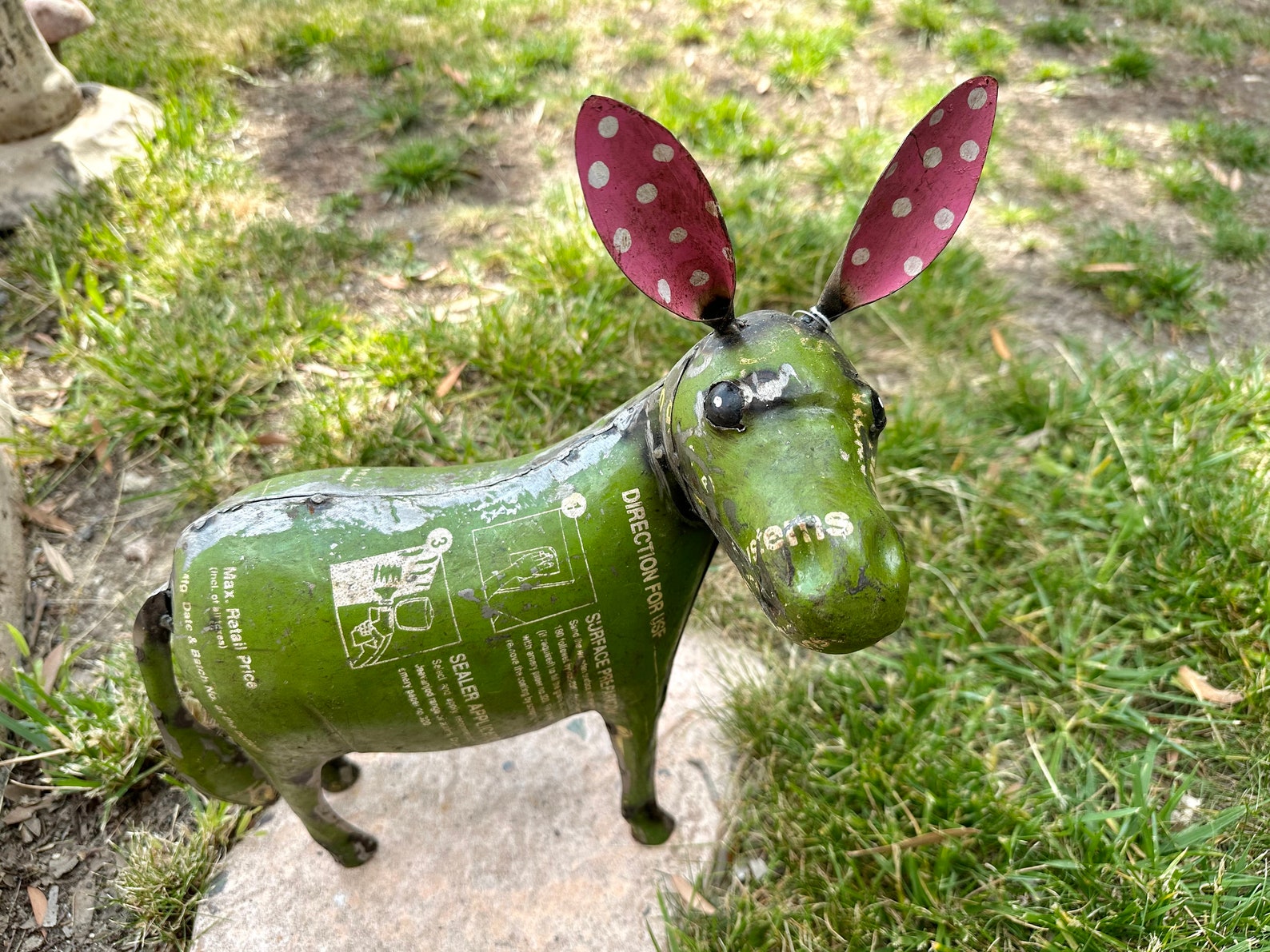 Recycled Vintage Metal Donkey - Etsy