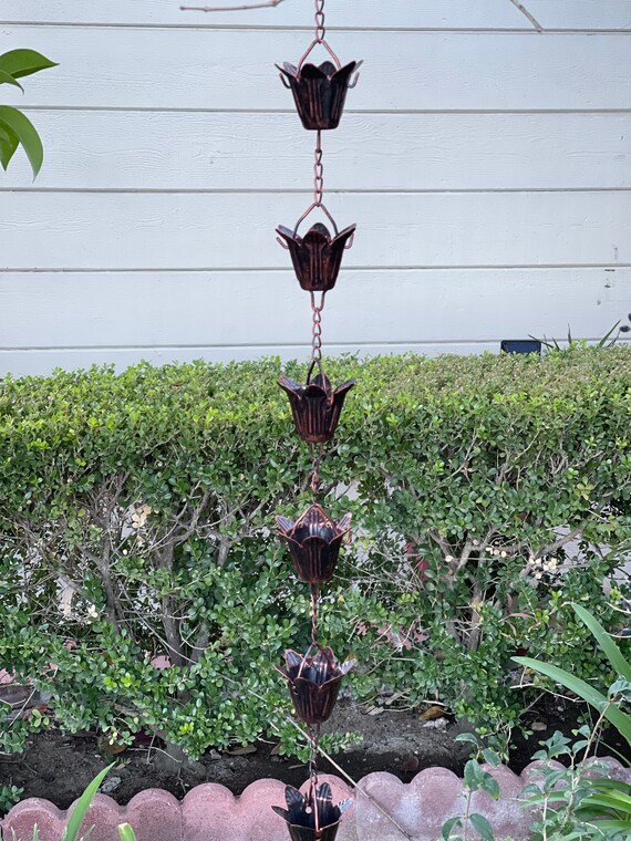 Lotus Flower Rain Chain | Etsy