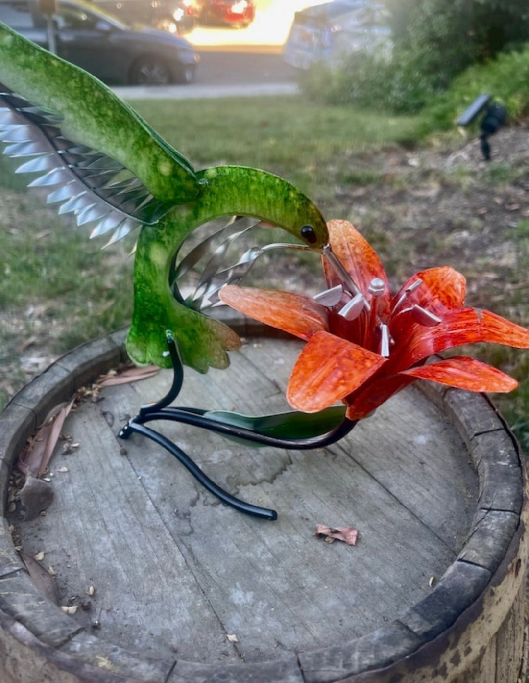 Hummingbird Garden Art - Etsy