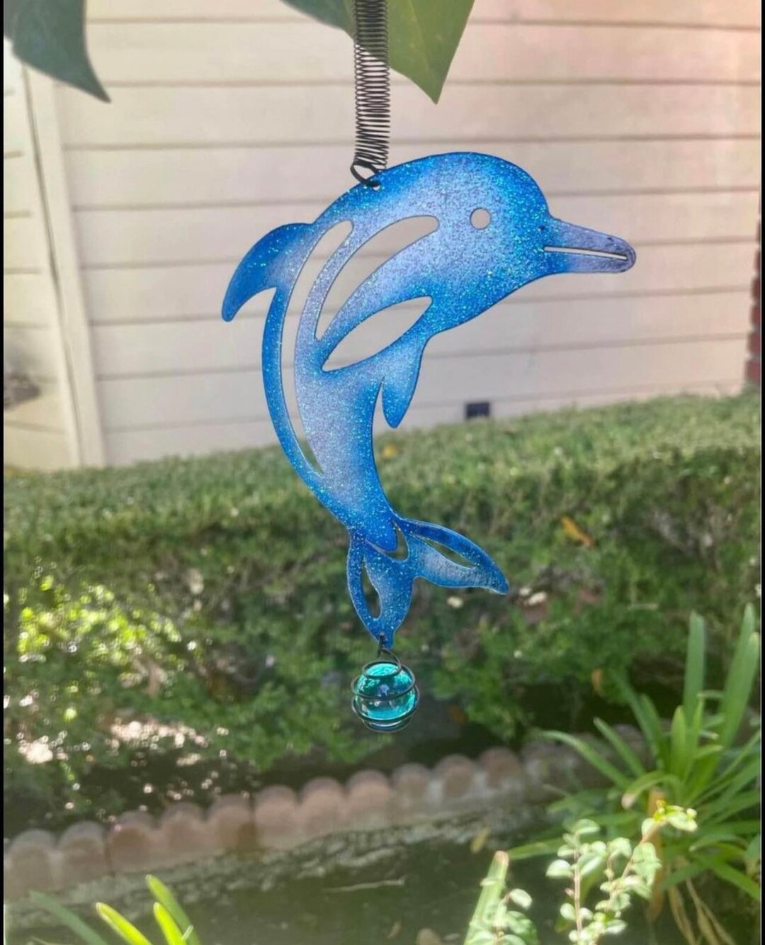 Dolphin Hanging Garden Art - Etsy