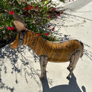 Recycled Vintage Metal Donkey - Etsy