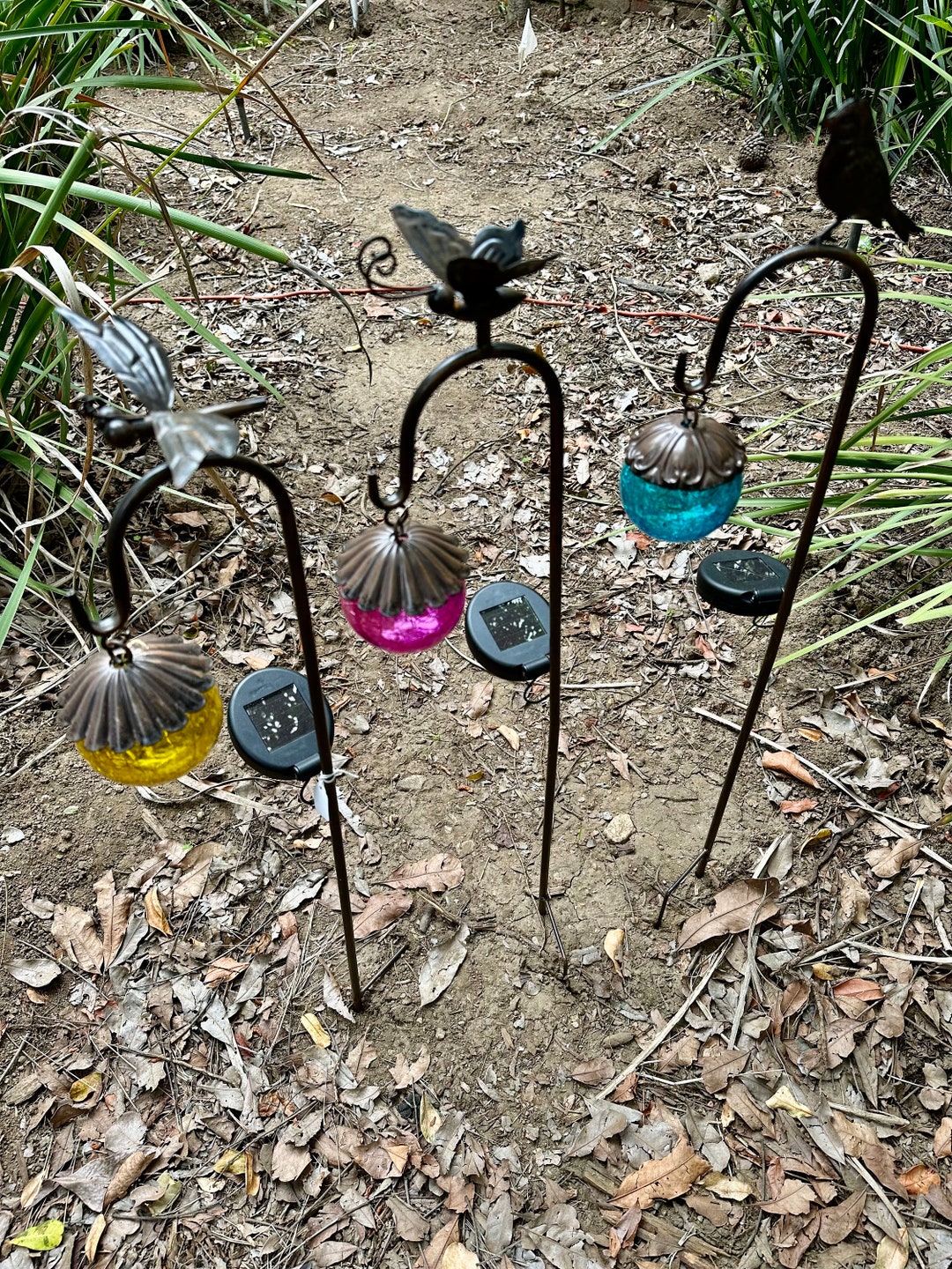 Solar Garden Art Stake - Etsy