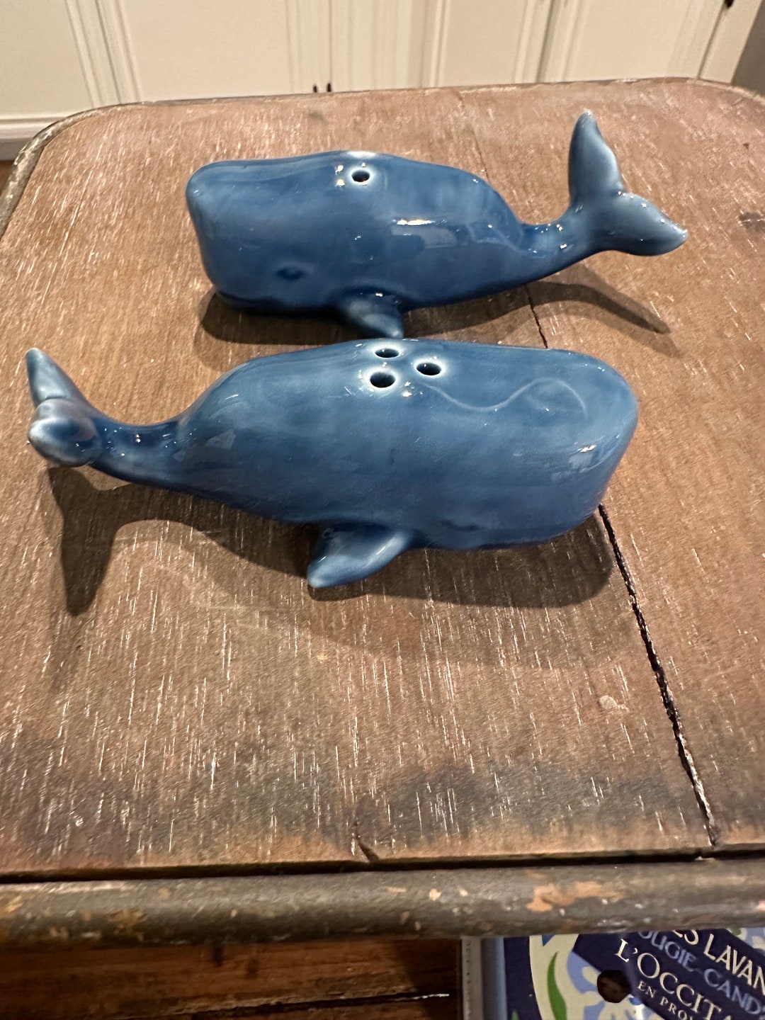 Whale Salt and Pepper Shakers - Etsy