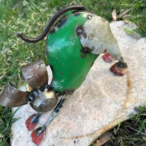 Recycled Metal Dog - Etsy