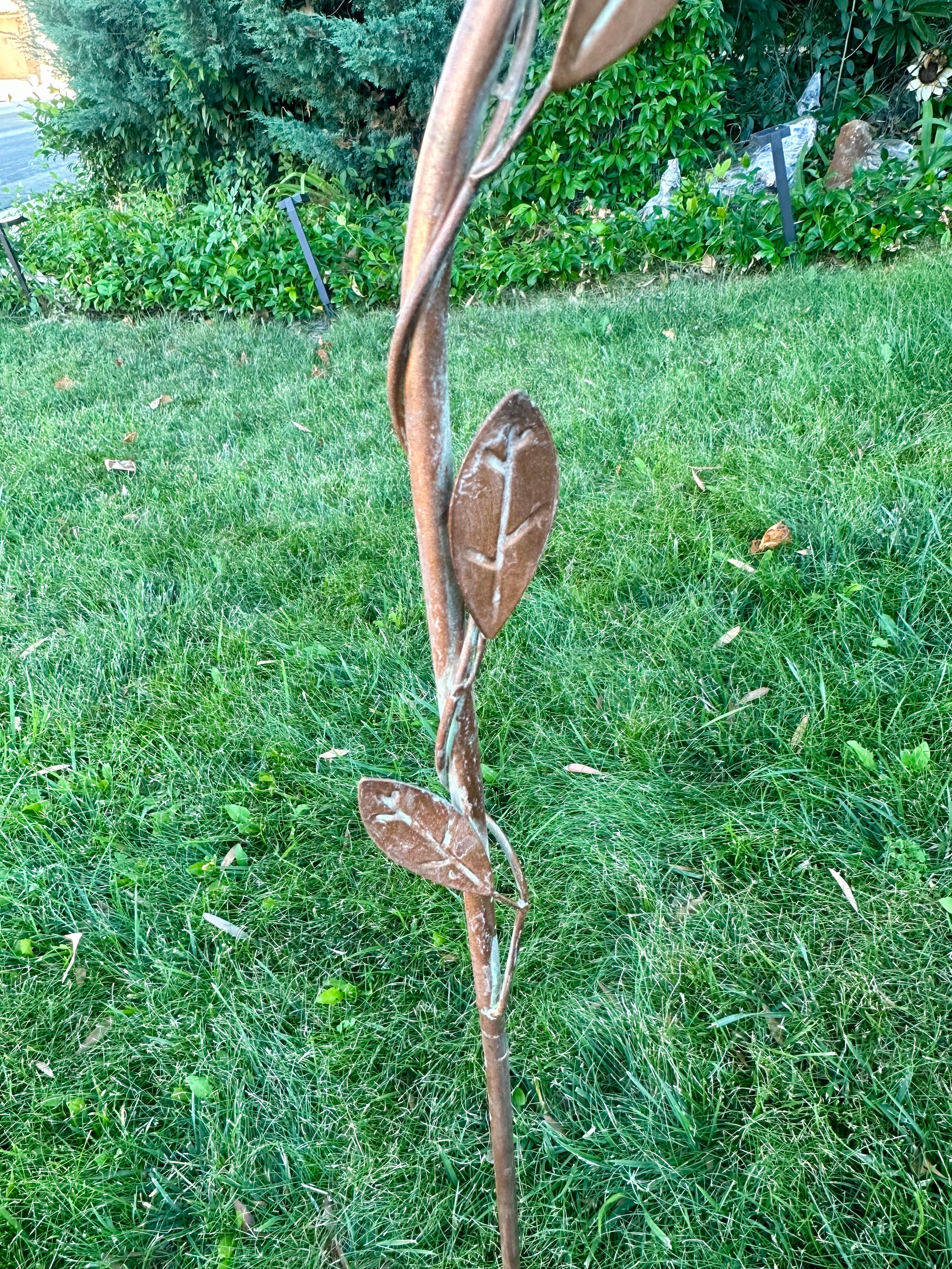 Bell Flowers Chime Stake Garden Art - Etsy