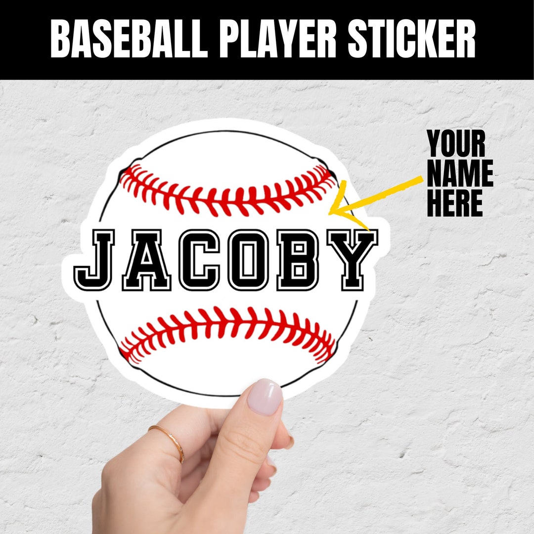 Personalized Baseball Name Decal: Custom Team Sticker - Etsy