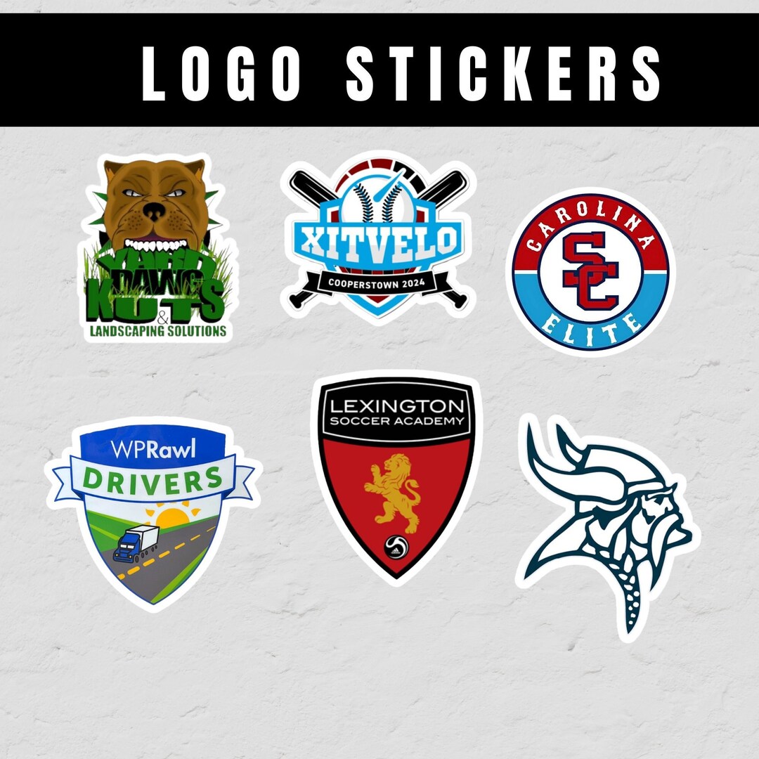 Custom Die Cut Vinyl Logo Stickers: Personalized Decals - Etsy
