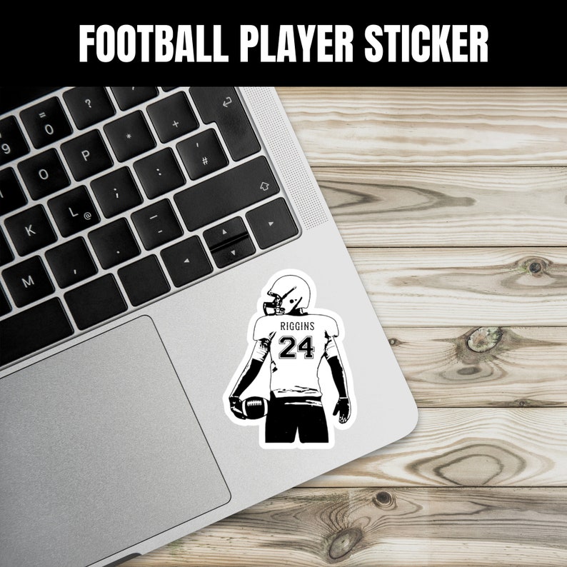 Football Decal Football Player Decal Personalized Football Football ...