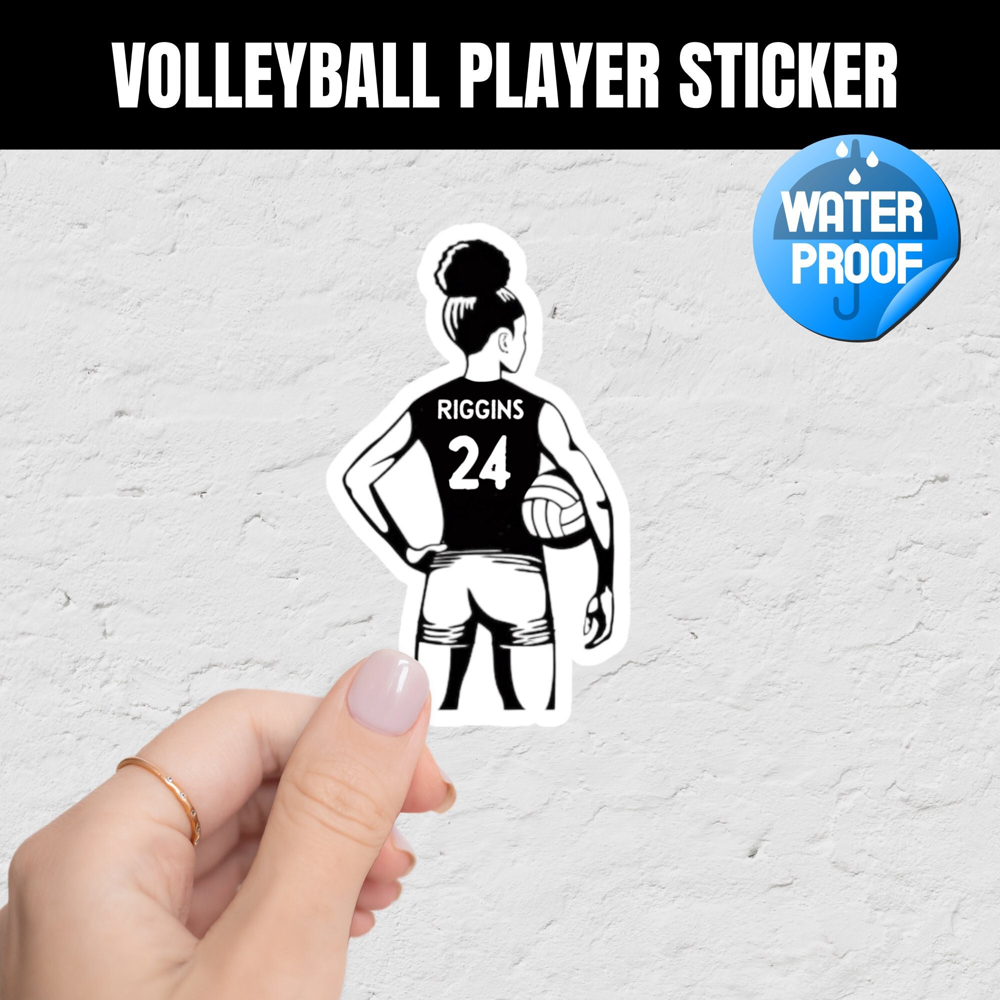 Volleyball Decal Volleyball Player Decal Volleyball Sticker Car Window ...