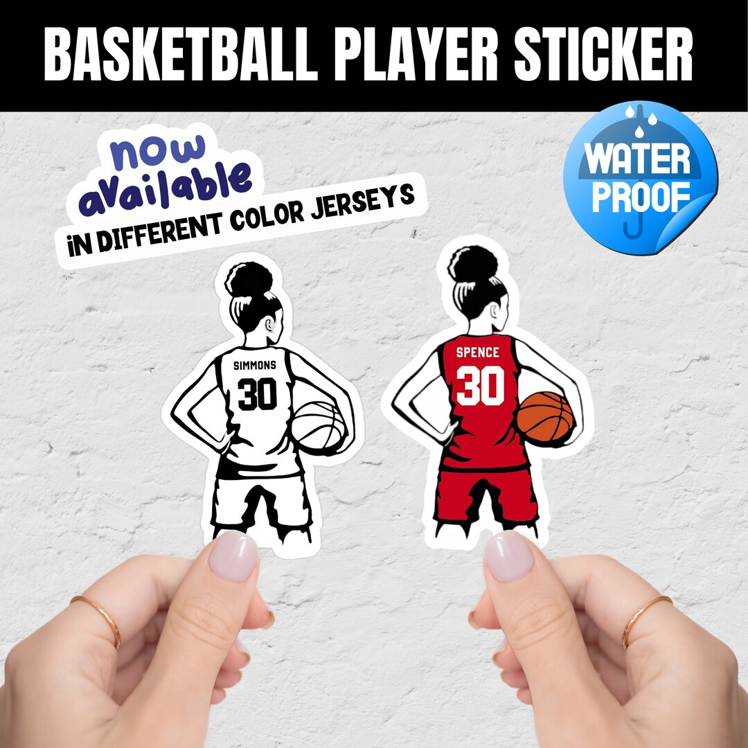 Basketball Name Decal | Personalized Custom Basketball Sticker | Team ...