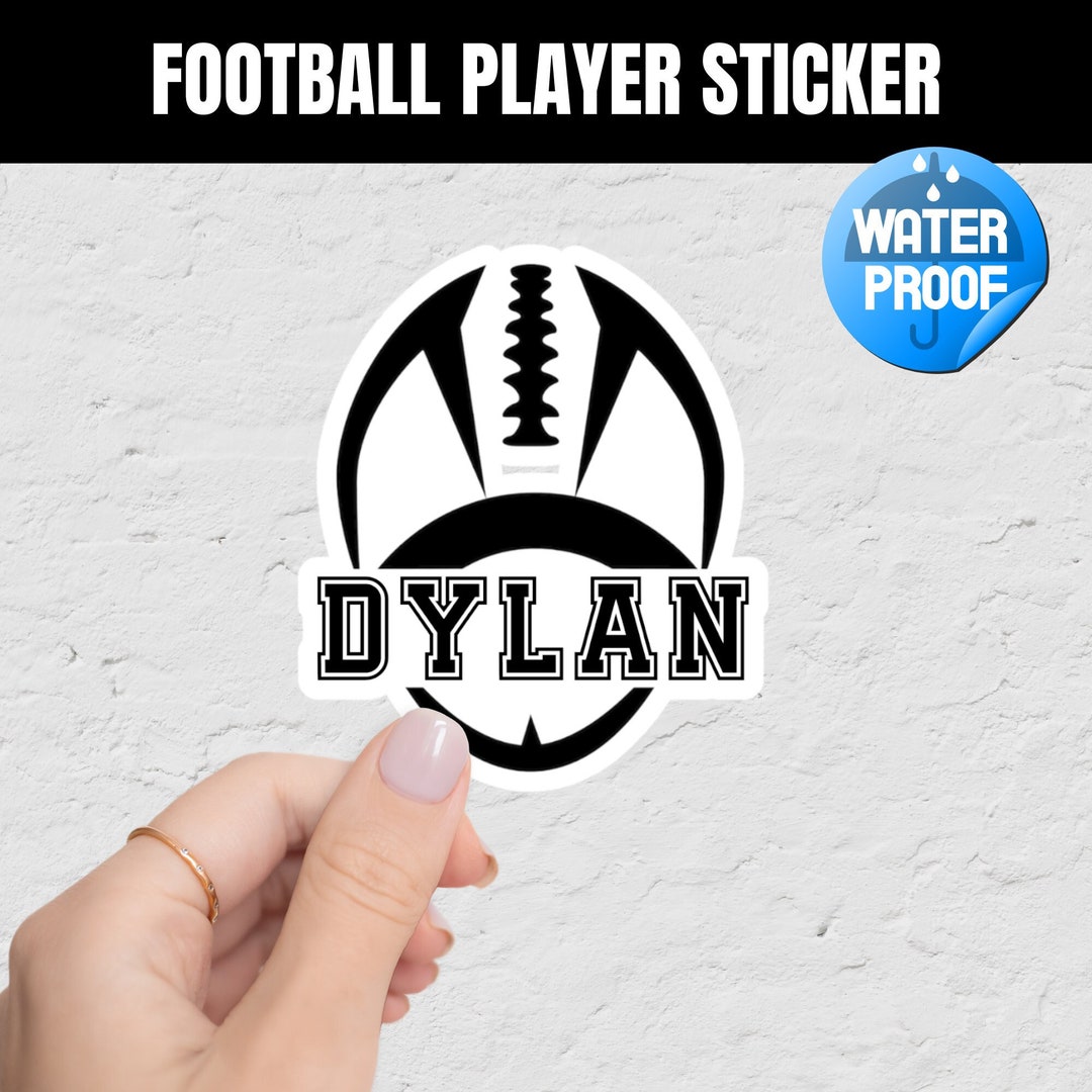 Football Decal | Football Player Decal | Personalized Football ...