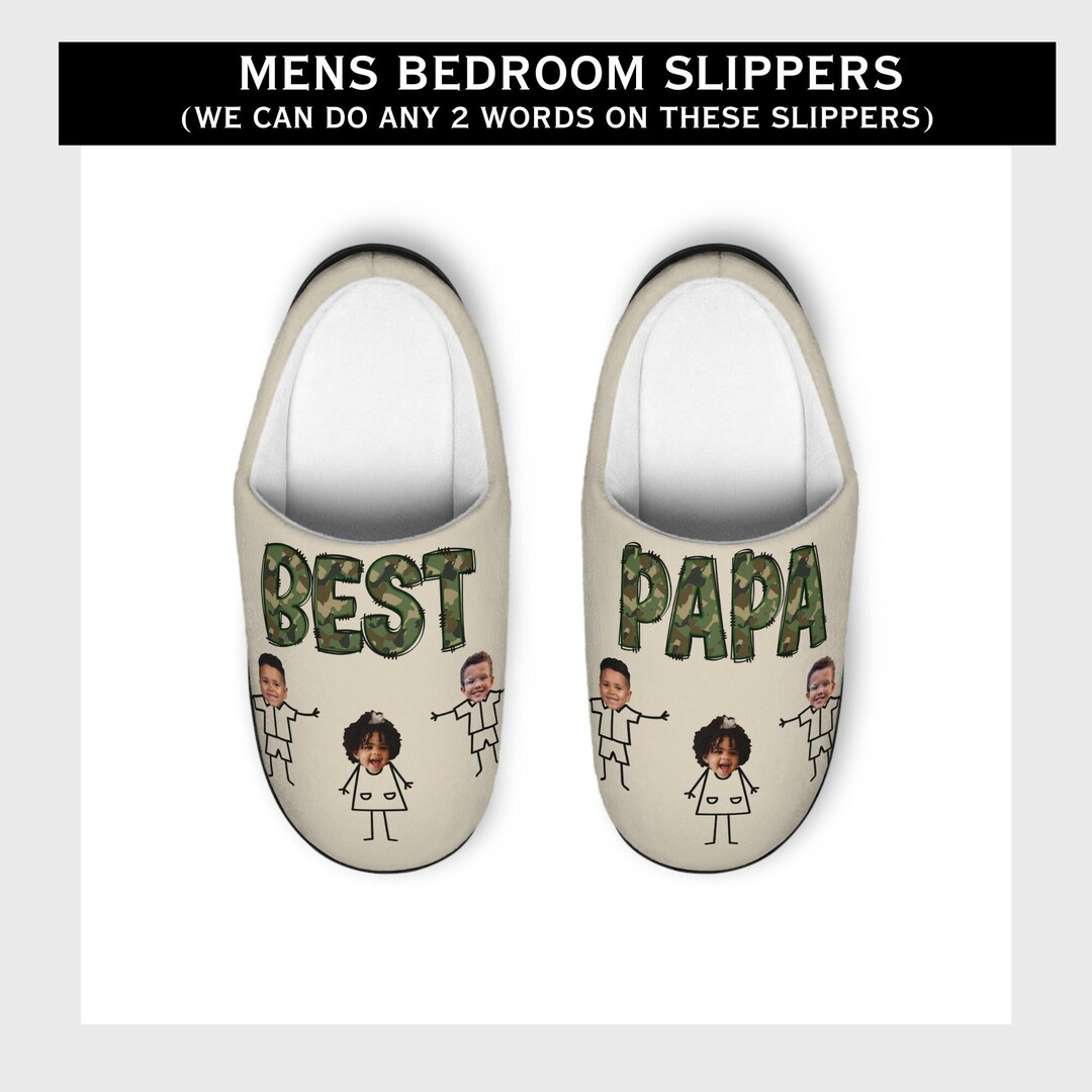 Comfy Slippers With Customized Title or Name - Birthday Gift - Grandpa ...